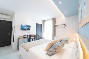 Quarto Duplo | Minibar, com decoração personalizada, quartos insonorizados 