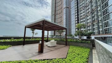Estúdio superluxo, vista para o oceano, de frente para o mar | Terraço/pátio