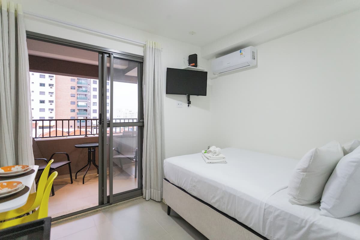 Apartamento | 1 quarto, cortinas blackout, ferros/tábuas de passar roupa