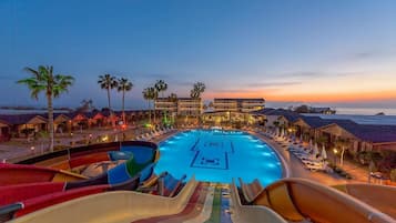 Fachada do alojamento (tarde/noite)