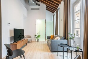 Duplex, 1 quarto | Área de estar