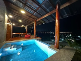 Villa Familiar, 2 quartos, piscina privativa, vista para o lago | Terraço/pátio interior