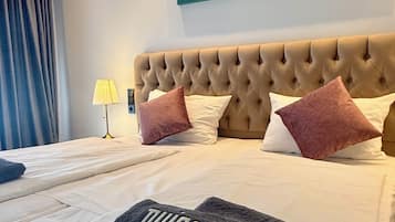 Wi-Fi de cortesia, roupa de cama