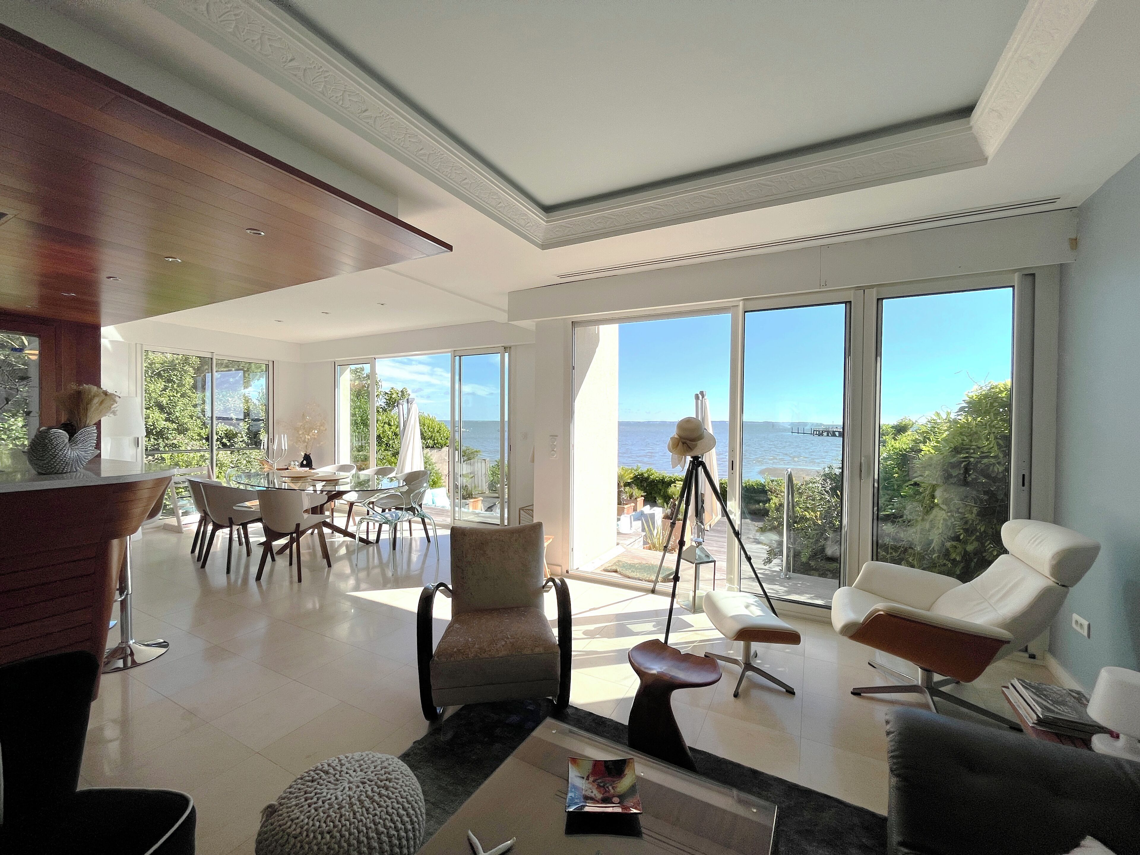 Villa Front Bassin Avec Accès Plage Privé, Piscine Chauffée  14 Pers - Andernos-les-Bains