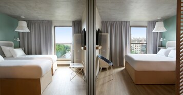 Quarto casal clássico | Cofres nos quartos, escrivaninha, espaço de trabalho para notebook