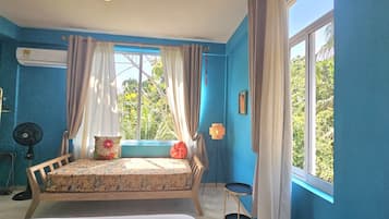 Quarto Duplo Familiar, vista para a montanha | Lençóis de algodão egípcio, roupa de alta qualidade