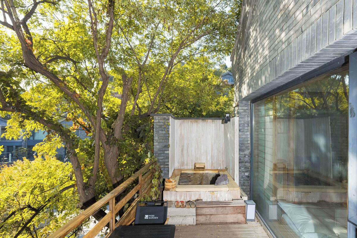 Quarto em estilo japonês | Terraço/pátio interior