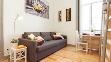 Apartamento, 1 quarto, Vista para a cidade | Sala