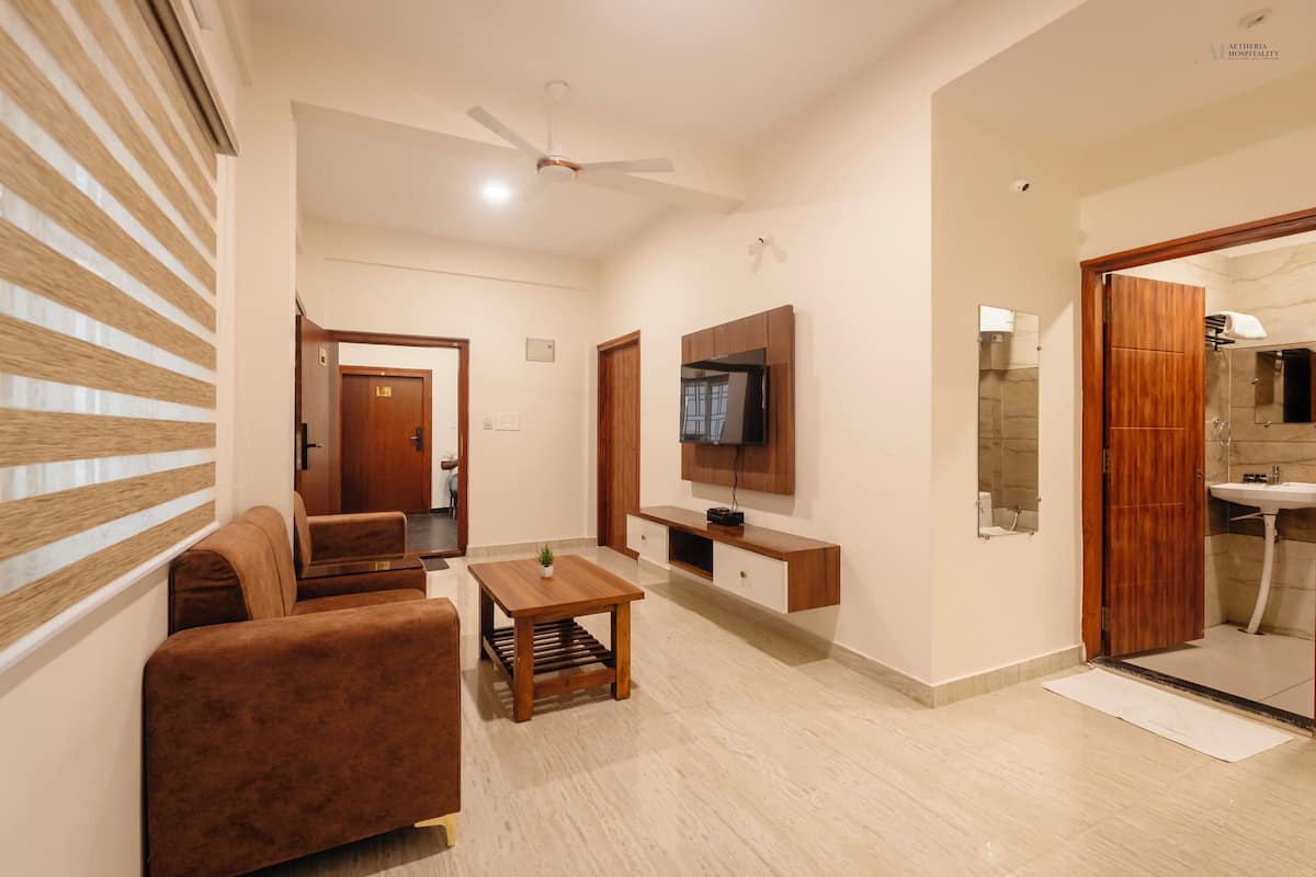 Apartamento luxo | 1 quarto, roupas de cama de algodão egípcio, roupas de cama premium
