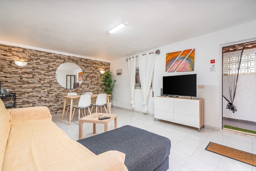 Apartamento 'Isabel' Con Vistas A La Montaña, Terraza Privada Y Wi-fi - Lagoa