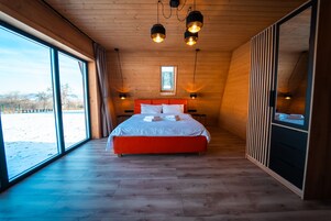 Chalé (Fire Chalet) | 2 quartos, secretária adequada para computadores portáteis 