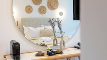 Quarto Duplo Deluxe, vista para o mar | Cofre no quarto, quartos insonorizados