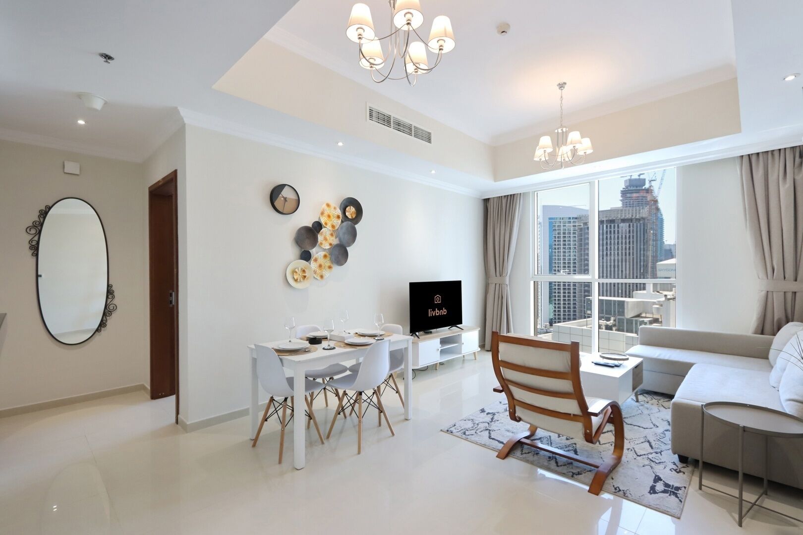 Livbnb-stylish 1bhk In Downtown, Dubai - Dubai