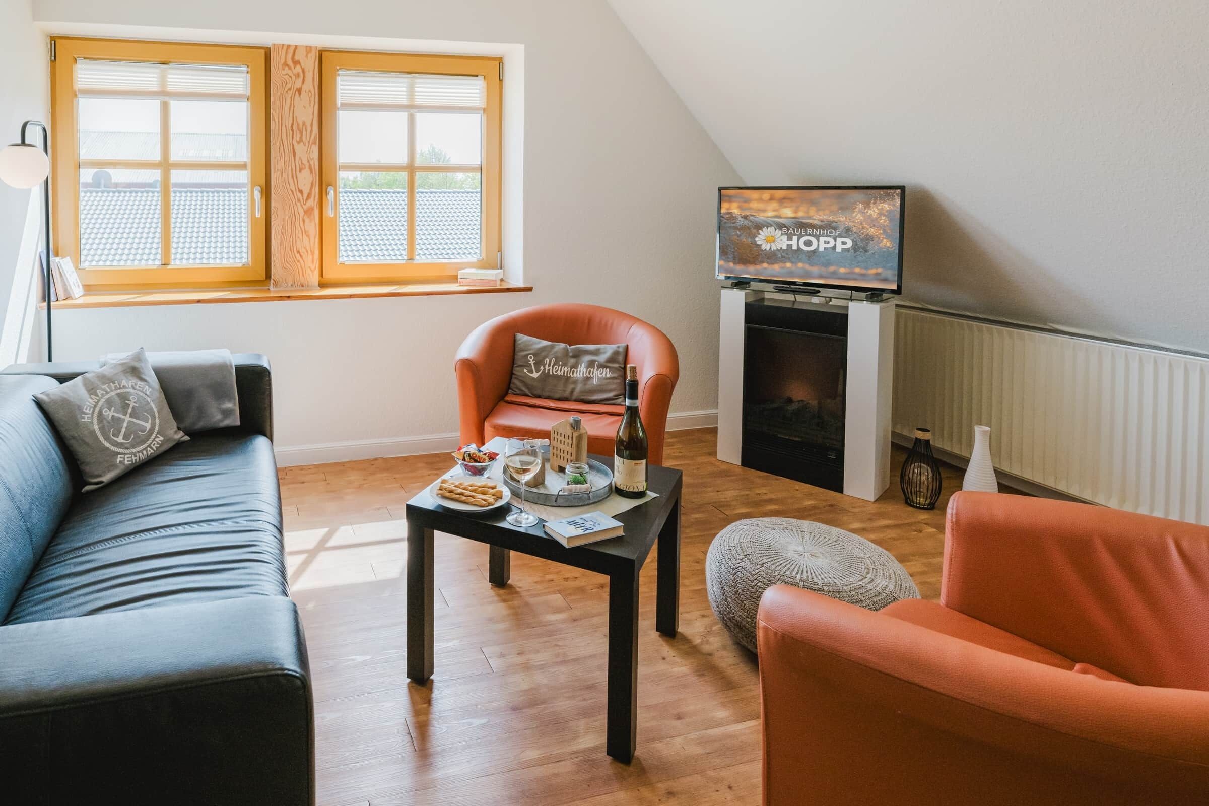 Ferienwohnung Fachwerkhaus  "Süden Oben" - Bauernhof Hopp - Fehmarn