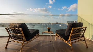 Apartamento de Luxo, vista para a praia | Varanda