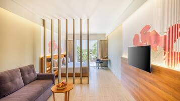 Quarto Duplo Superior | 1 quarto, roupa de alta qualidade, camas de colchão viscoelástico