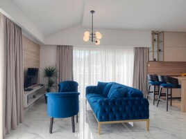 Suite Presidencial, varanda, vista para o mar | Sala de estar