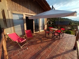 Suíte luxo, vista para a montanha | Vista da sacada