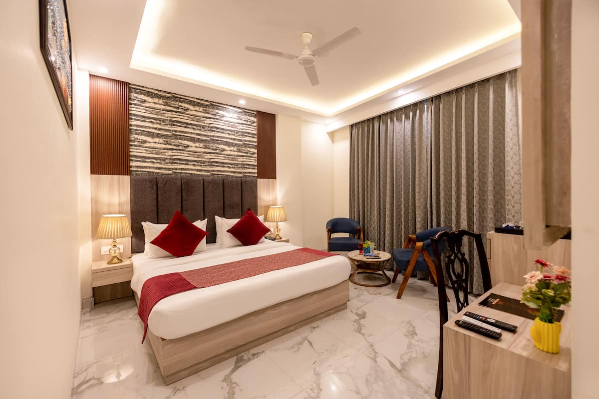 Quarto luxo | Escrivaninha, Wi-Fi de cortesia