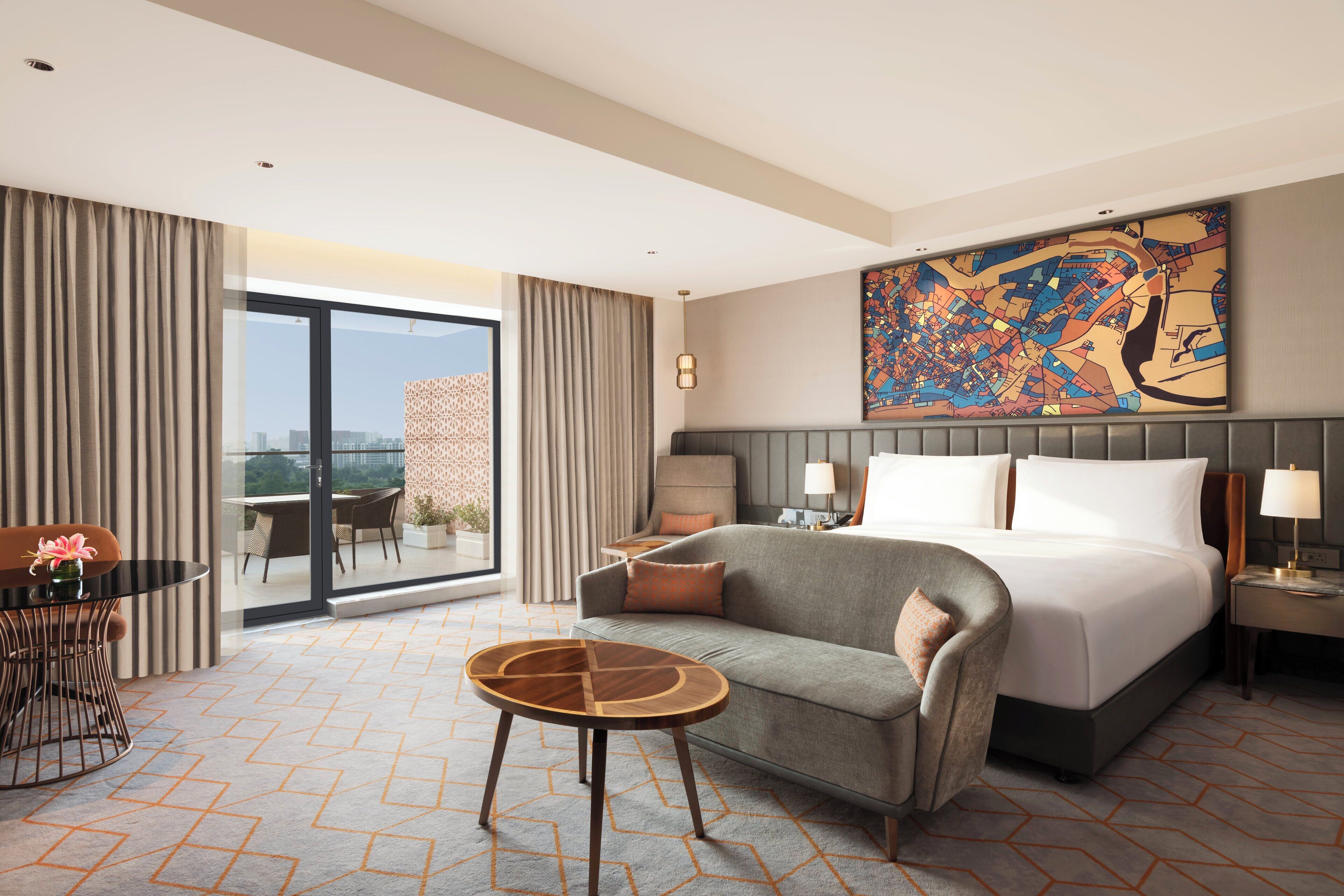 Suite Júnior, 1 cama king-size, varanda | Vista para a cidade