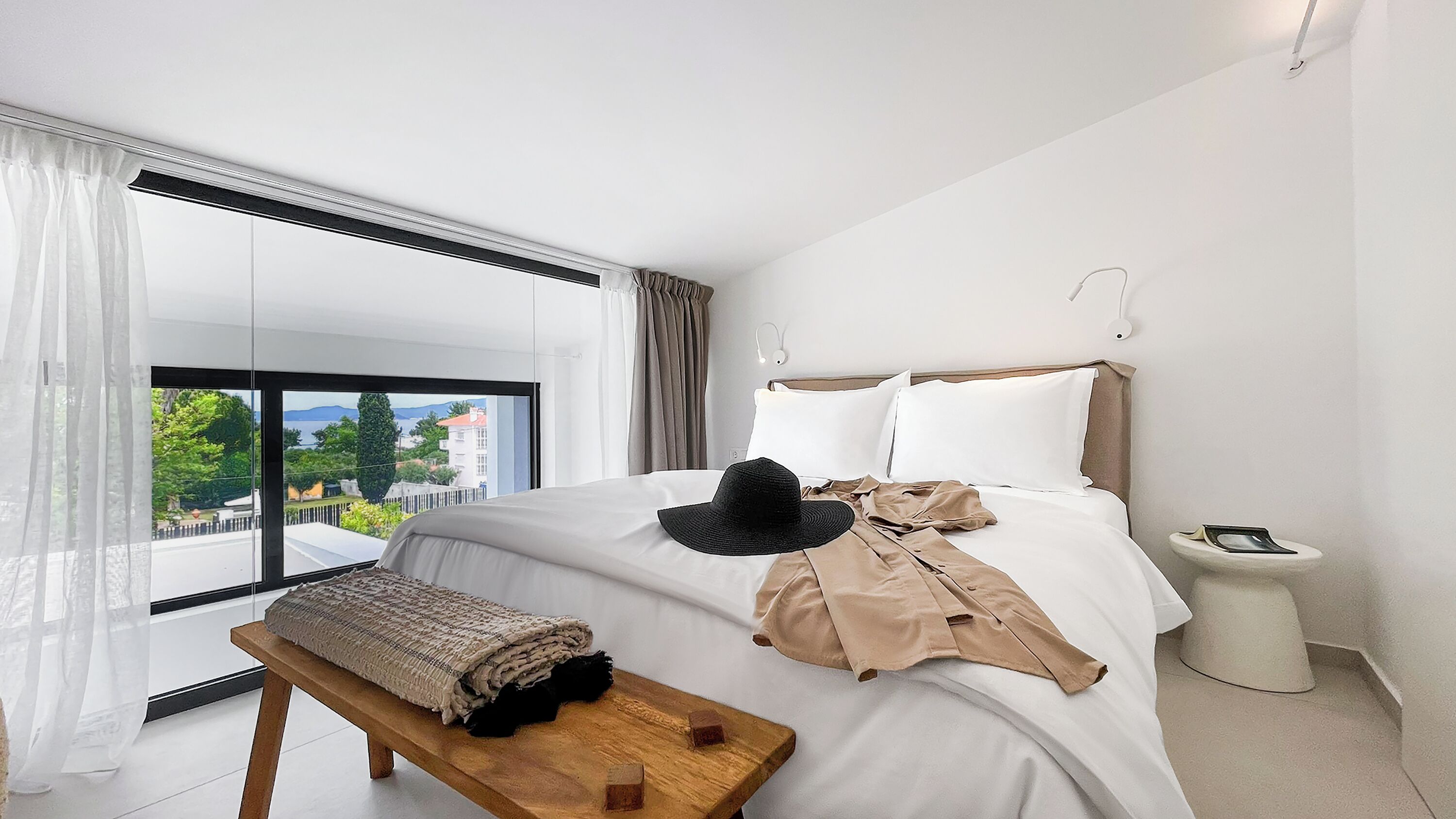 Villa, 4 quartos, piscina privativa, vista parcial para o mar | 4 quartos, roupa de alta qualidade, cofre no quarto 