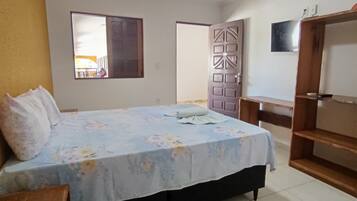 Quarto Duplo, vista para a praia | Wi-fi grátis