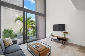 Loft luxo, 1 quarto | Sala de estar