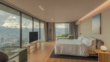 Quarto Elite, várias camas, não fumadores (Terrace Residence ) | Lençóis de algodão egípcio, roupa de alta qualidade