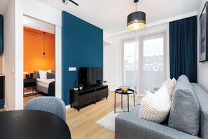 Apartamento Superior, varanda | Sala de estar