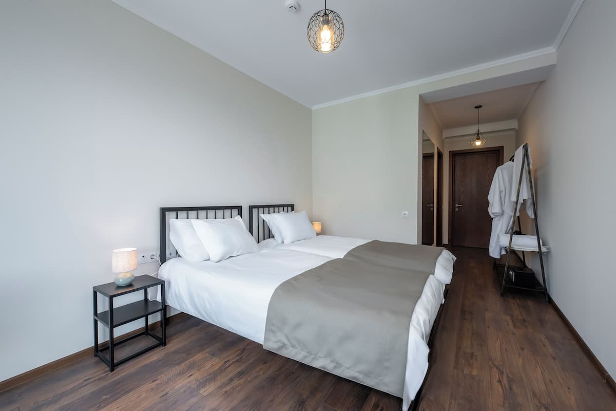Quarto duplo standard, vista para a montanha | 1 quarto, roupas de cama de algodão egípcio, roupas de cama premium