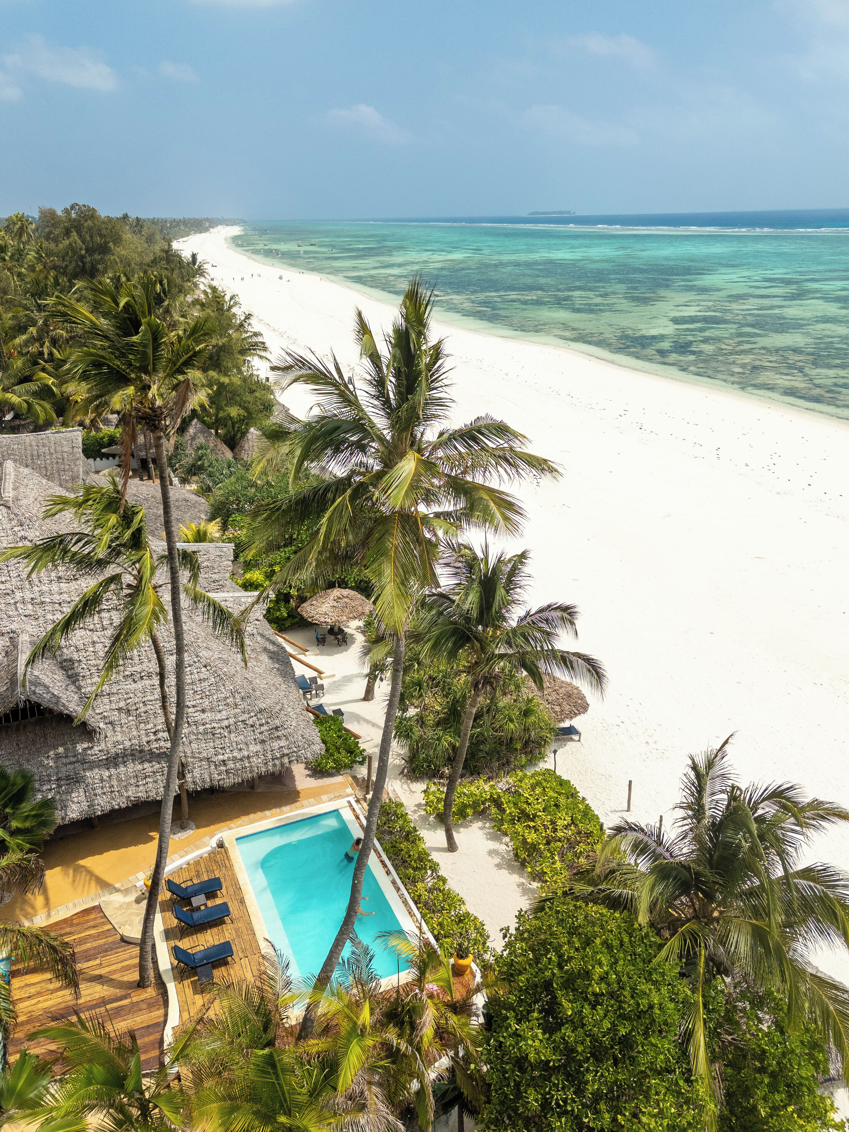 Na praia, praia de areia branca 