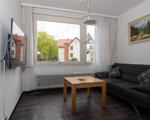Quarto duplo clássico, banheiro privativo, vista para a cidade | Lounge