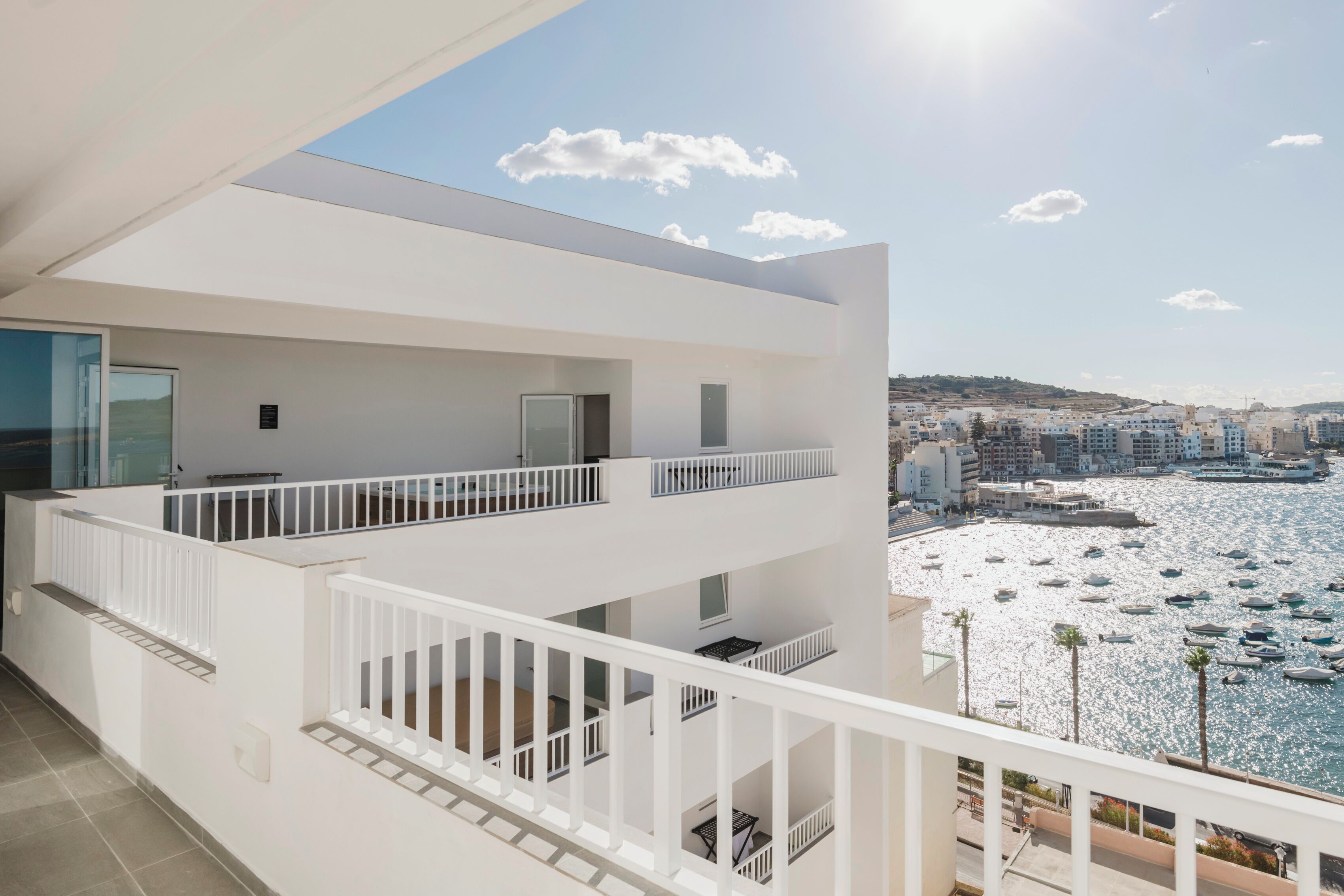 Two Bedroom Penthouse with Terrace, Sea View and Hydro-Massage Bath | Terraço/pátio interior
