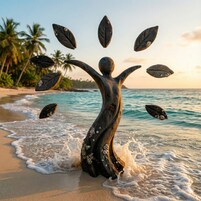 Uma praia privada nas proximidades 