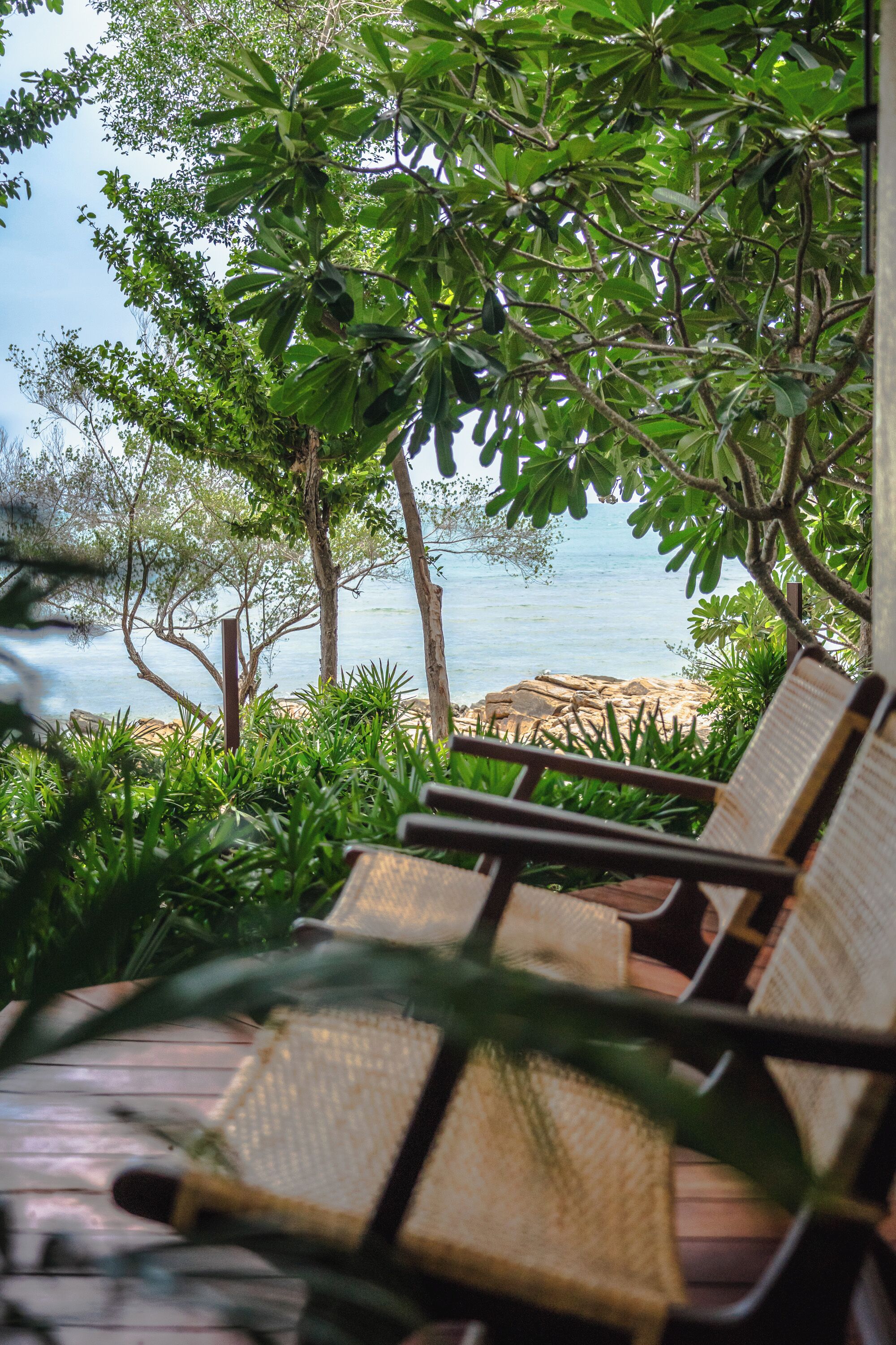 Vila luxo, 1 cama King, vista para a praia | Wi-Fi de cortesia, roupa de cama