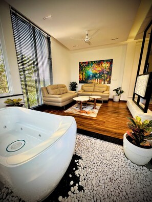 Suíte premier, 1 cama de casal, vista para o rio | Wi-Fi de cortesia, roupa de cama