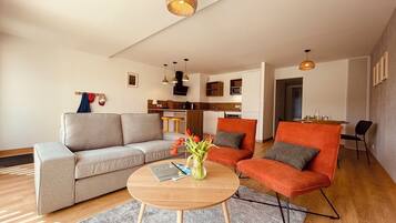 Appartement de Vacances- RDC- 4 Personnes | Sala de estar | TV de ecrã plano