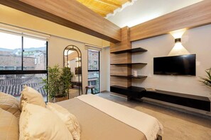 Apartamento Comfort em Condomínio Fechado | 1 quarto, secretária adequada para computadores portáteis, Wi-fi grátis