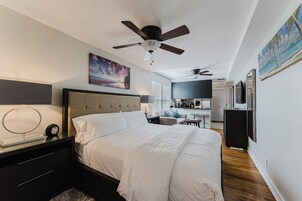 Apartamento Comfort, 1 quarto, vista para o jardim | 1 quarto, minibar grátis, Wi-fi grátis, roupa de cama fornecida 