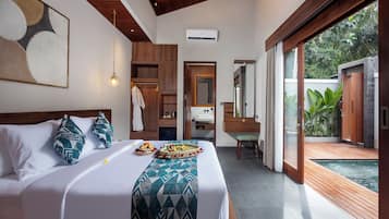 One Bedroom Villa with Free Daily Afternoon Tea | 1 quarto, frigobar, cofres nos quartos, escrivaninha
