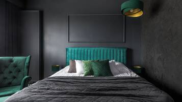 Apartamento de Luxo, varanda, Vista para a cidade | 1 quarto, cofre no quarto, com decoração personalizada