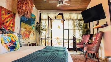 Quarto superior, 1 cama King, aceita animais de estimação | 1 quarto, roupas de cama premium, roupa de cama