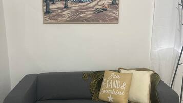 Apartamento, 1 cama queen-size, cozinha | Sala de estar