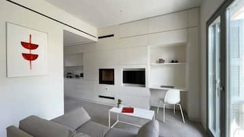 Apartamento Comfort, varanda, Vista para a cidade | Sala de estar
