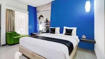 Quarto casal luxo | 1 quarto, roupas de cama premium, quartos à prova de som