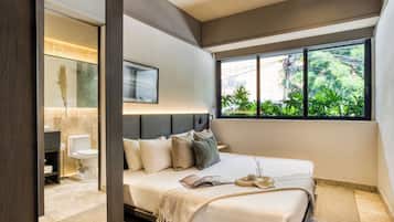 Apartamento Deluxe | 1 quarto, roupa de alta qualidade, edredões de penas, cofre no quarto