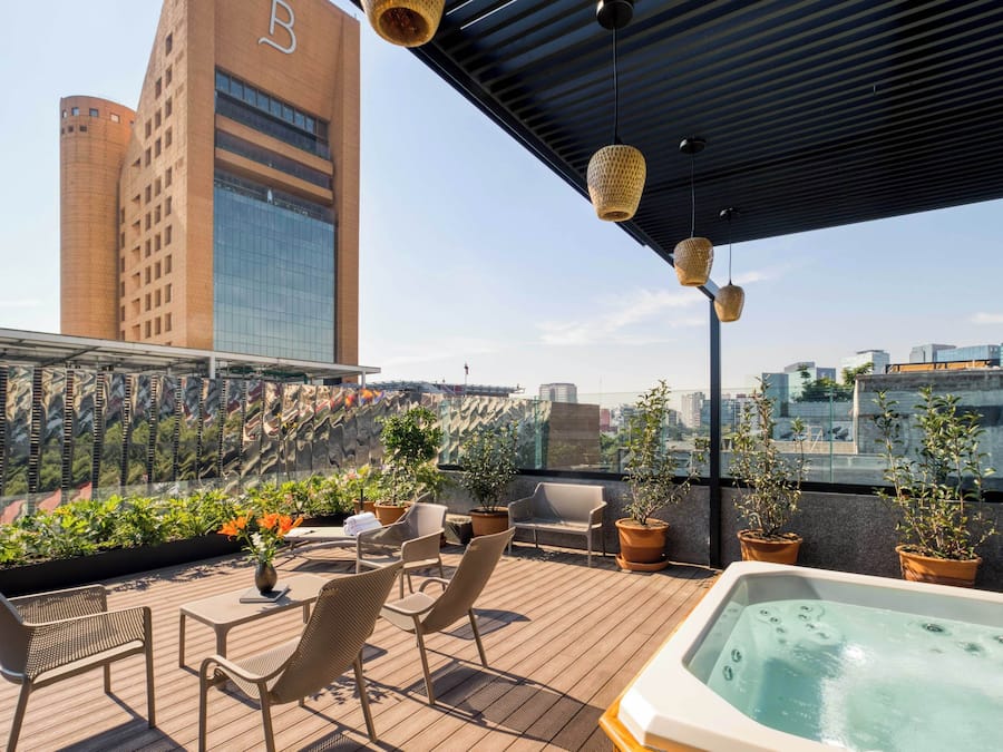 Terraço no piso superior