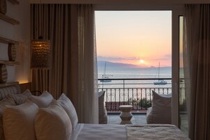 Suite Signature, vista para o mar | 1 quarto, lençóis de algodão egípcio, roupa de alta qualidade 