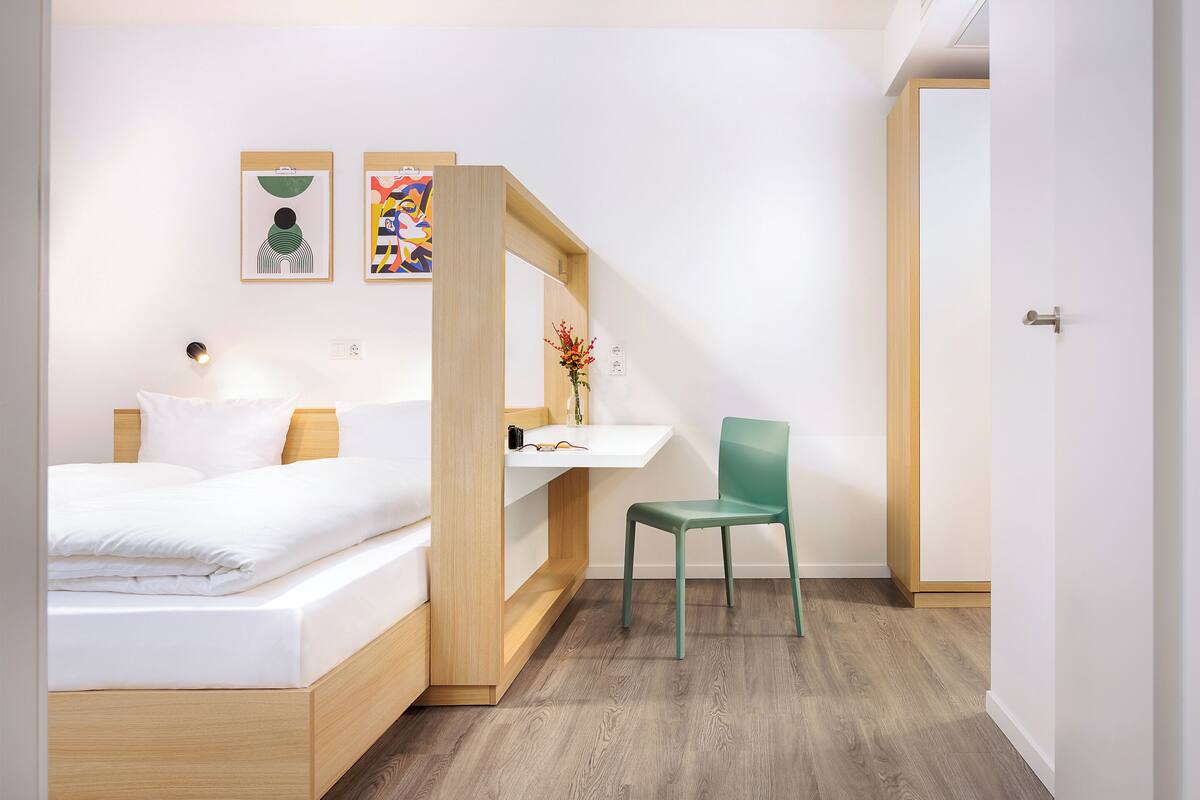 Apartamento | Secretária, Wi-fi grátis, roupa de cama fornecida