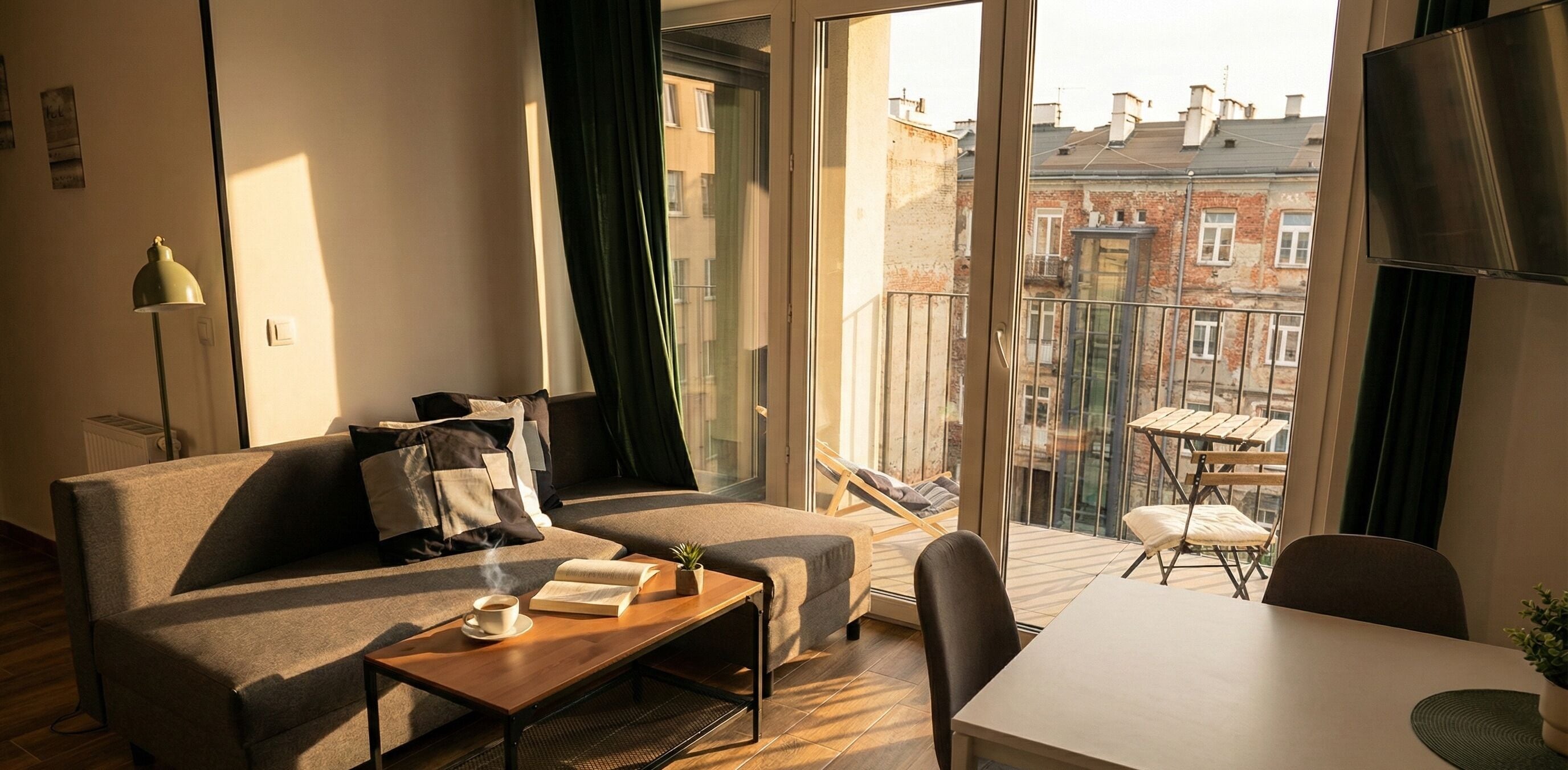 Apartamento família, várias camas, para não fumantes, varanda | Individualmente decorados, individualmente mobiliados, cortinas blackout